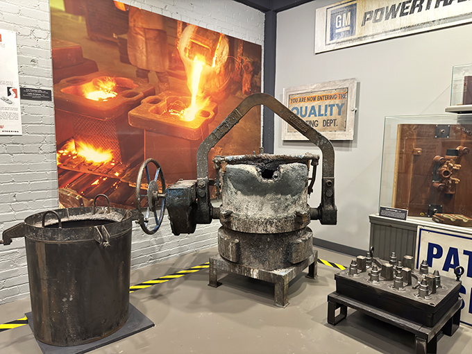 Heavy metal, 19th-century style. These machines helped forge Saginaw's industrial might. No earplugs necessary in this exhibit!