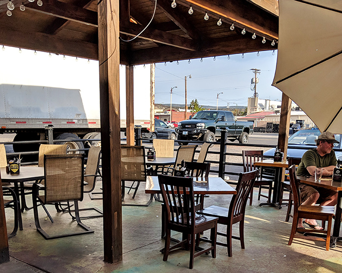 Al fresco feast awaits! This outdoor seating area is perfect for those who like their steak with a side of fresh air and people-watching.