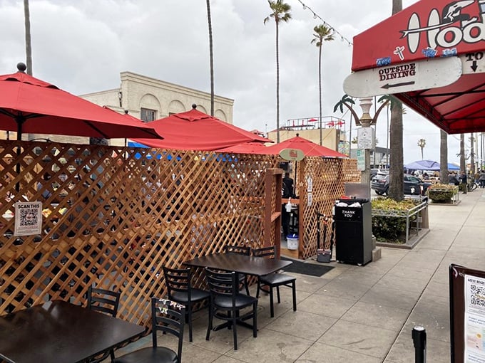 Soak up the SoCal vibes! The patio is perfect for people-watching and pretending you're a local, even if you're from Poughkeepsie.