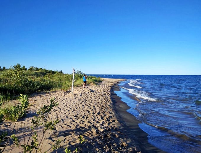 Sand, surf, and endless possibilities! This shoreline is nature's way of saying "Welcome to your happy place." Time to leave your worries at the water's edge.