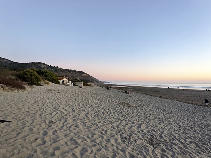 Golden hour goals! Stinson's sunsets are like nature's own light show, no special effects needed.