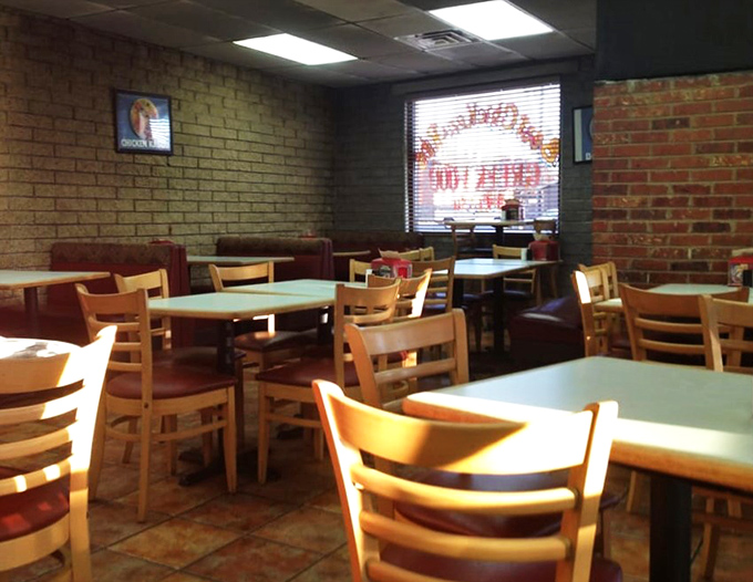 Pull up a chair and stay awhile! These tables have seen more finger-licking goodness than a napkin company's test lab.