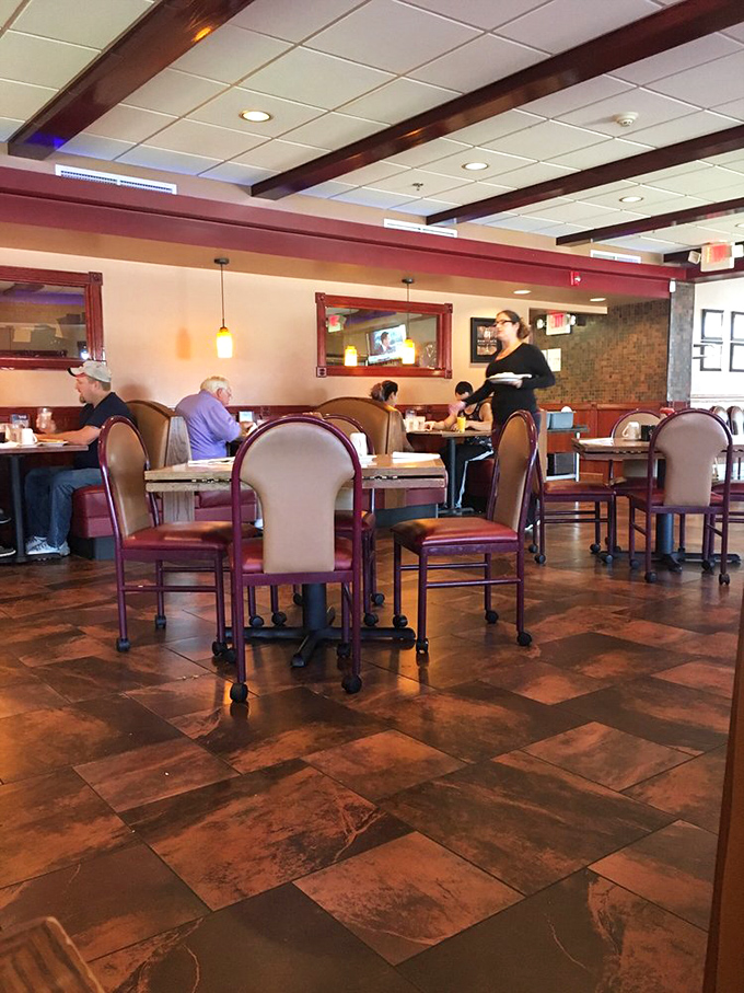 Pull up a chair and stay awhile! George's cozy booths are perfect for solving the world's problems over a stack of pancakes.