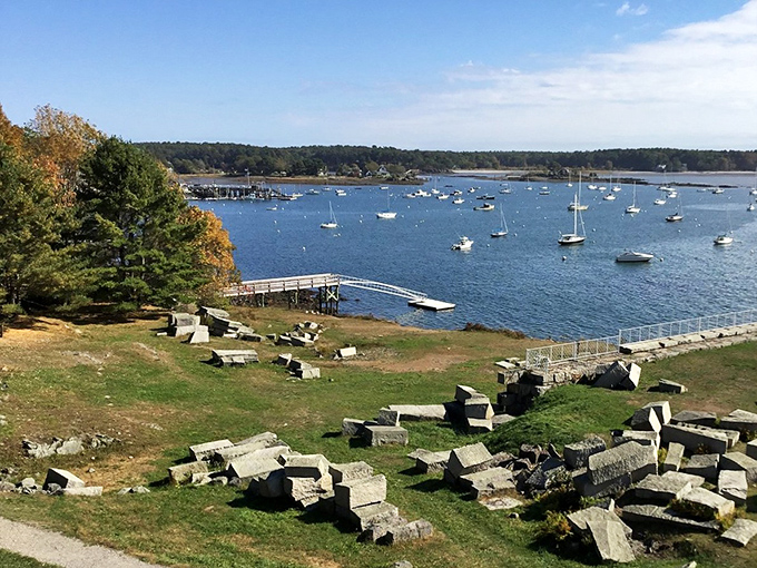 Kittery's coastal calm: Where the water is as blue as the sky and the seafood is fresher than your grandpa's jokes.