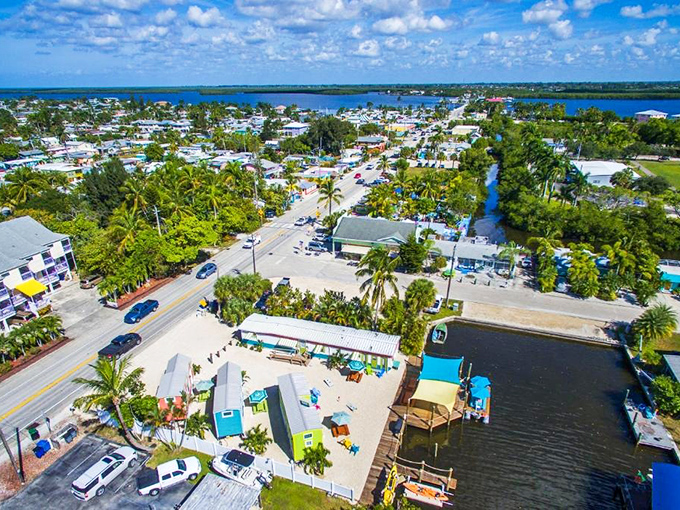 Matlacha: A rainbow explosion by the sea! Matlacha's colorful buildings are like a box of crayons come to life.