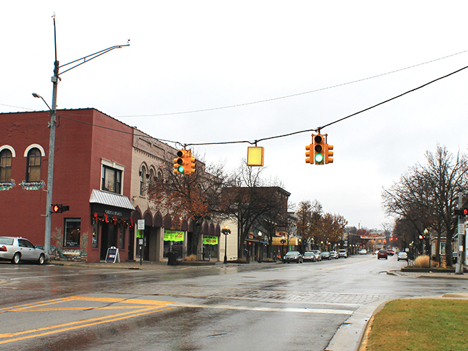 Milford's Central Park: A winter wonderland in the heart of town. The gazebo, dusted with snow, looks like it's waiting for an impromptu carol sing-along.