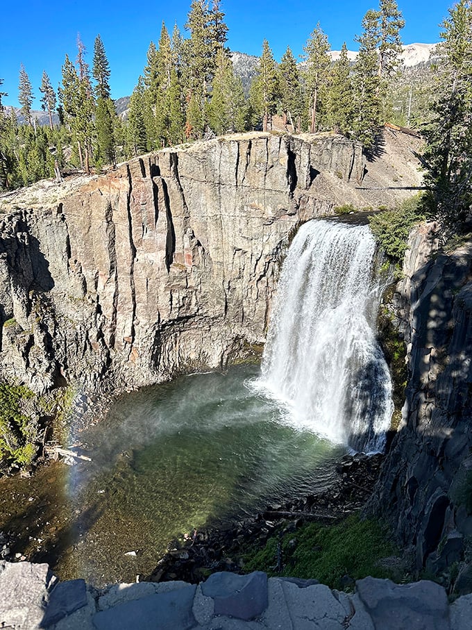 Rainbow Falls: where the pot of gold is the journey itself. Breathtaking views guaranteed, leprechauns not included.