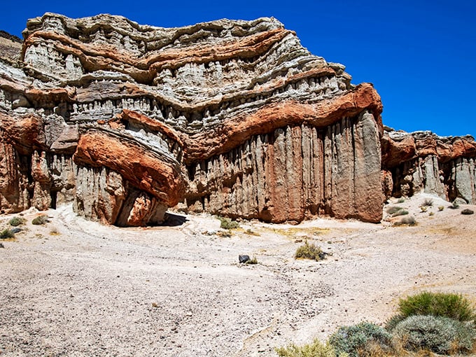 Red Rock Canyon: Where geology gets groovy. These striated cliffs are Earth's answer to tie-dye &ndash; far out, man!