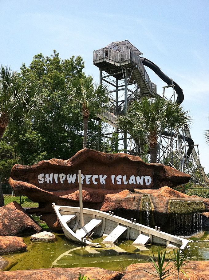 Abandon ship &ndash; and inhibitions! Shipwreck Island's watery playground is where pirates meet water babies.