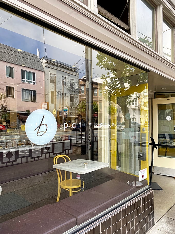 Sleek, chic, and sweet! B. Patisserie's modern interior is the perfect backdrop for pastries that belong in the Louvre of baked goods.