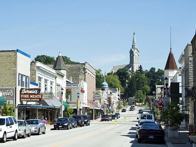 Port Washington's harbor: A view so perfect, it could make a postcard jealous. The lighthouse stands guard, keeping watch over this slice of lakeside heaven.