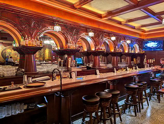 This bar isn't just serving drinks; it's pouring history. Pull up a stool and prepare for some spirited conversations.