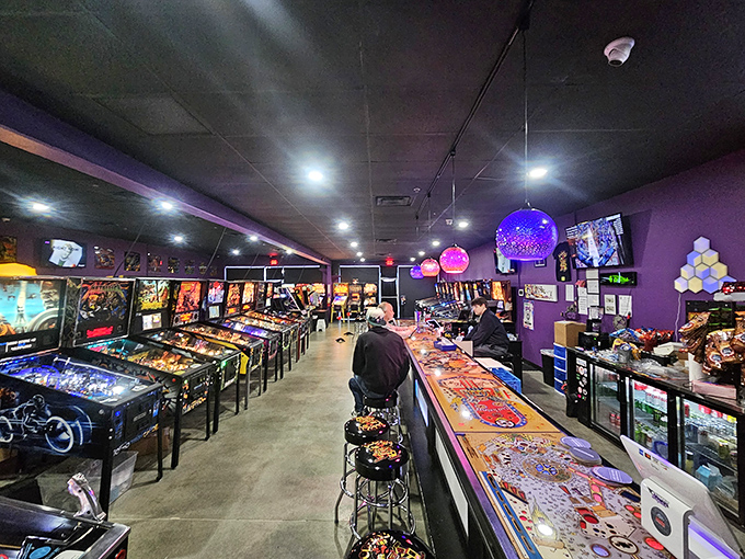 Behold, the command center of fun! From here, dreams are launched, and quarters... well, they're a thing of the past.