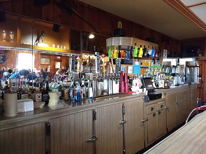 At this bar, everybody knows your name... or they will after a drink or two. Cheers to new friends and local spirits!