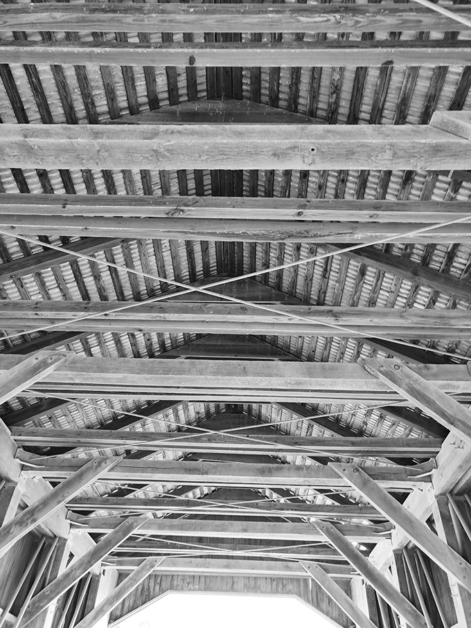 "Architectural acrobatics." Look up and witness the Cirque du Soleil of structural support. Who knew geometry could be this captivating?