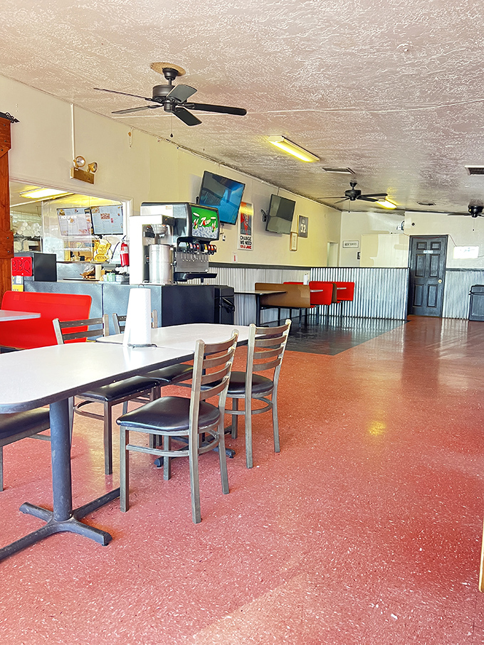 Pull up a chair and stay awhile! This dining area is where BBQ dreams come true and diet plans go to die.