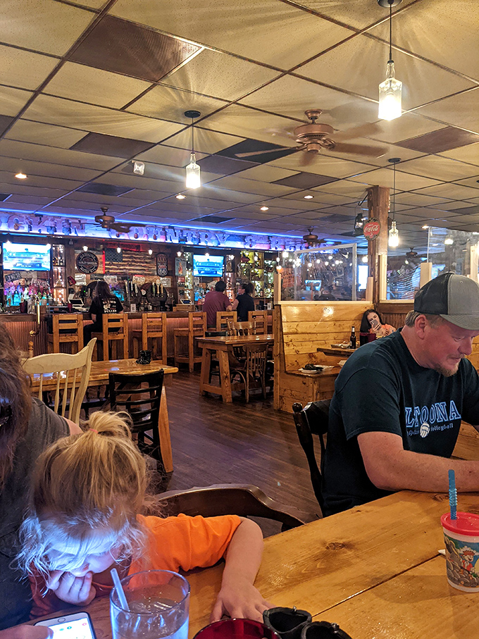 A scene straight out of a Norman Rockwell painting, if Norman had a serious hankering for smoked meats.