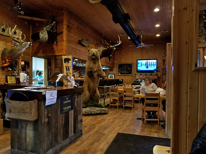 Where the wild things are... and the hungry people too! This dining room is a feast for the eyes and stomach.