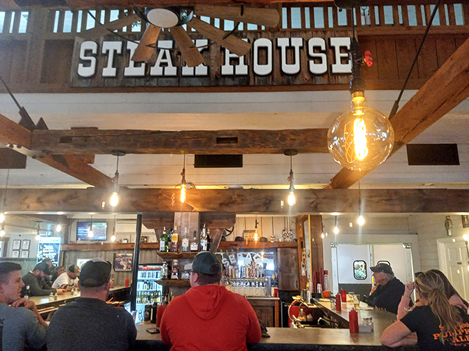 Where everybody knows your name&hellip; or at least your favorite cut of steak. Rustler's bar is the place where beefy dreams come true.