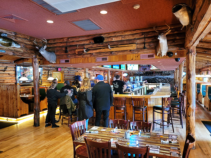 Where everybody knows your name... or at least your steak preference. The Cabin's dining area is where food meets fellowship, creating memories one bite at a time.