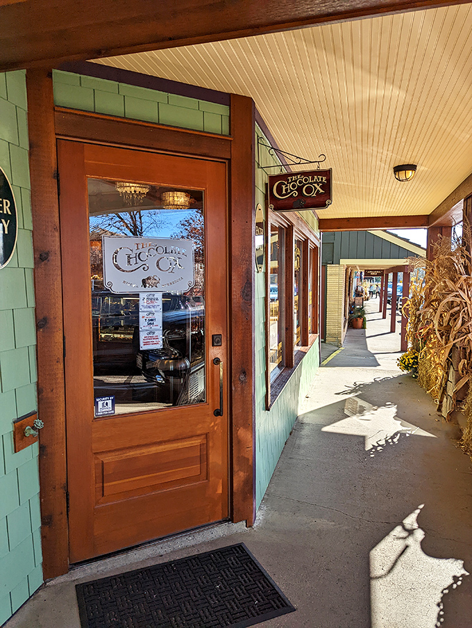 The gateway to glucose glory! Step through this door and leave your diet at the curb &ndash; calories don't count in candyland.