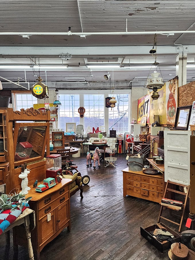Take a seat in history! This furniture section is like a "Choose Your Own Adventure" book for interior design enthusiasts.