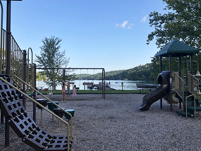 Who says playgrounds are just for kids? Here, everyone can unleash their inner child. Swings with a view &ndash; beat that, city parks!