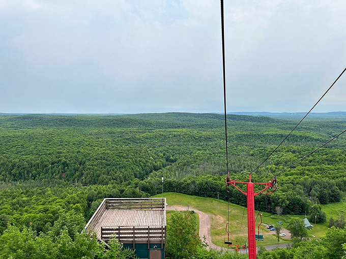 Who needs a DeLorean when you've got this time machine? As you ascend, watch the years (and your worries) fall away.