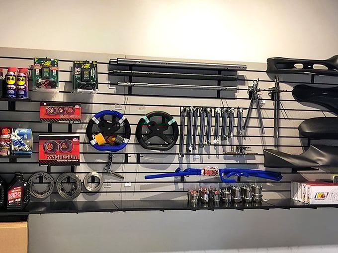 "Mechanic's candy store! More shiny parts than you can shake a wrench at &ndash; it's like Christmas for gearheads."