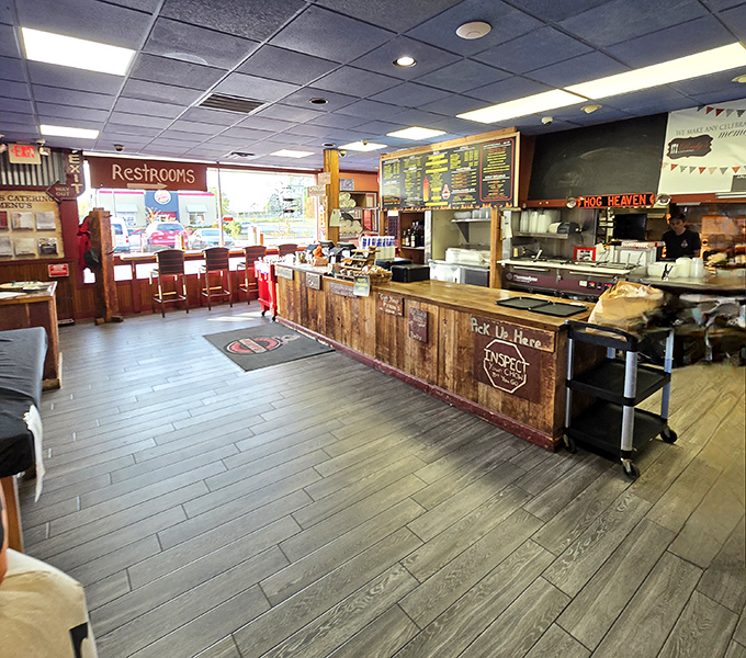 Where the magic happens! Rudy's bustling counter is like mission control for your taste bud's journey to flavor nirvana.