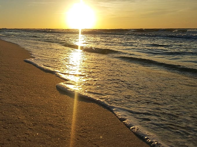 A sunset that makes you understand why ancient civilizations worshipped the sun. It's nature's way of saying, "Top that, Hollywood CGI!"