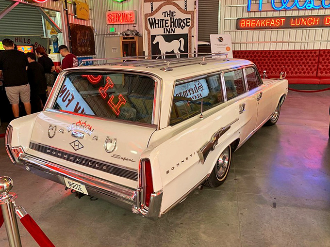 All aboard the nostalgia express! This classic wagon is parked at the intersection of Memory Lane and Coolsville. Next stop: your childhood daydreams.