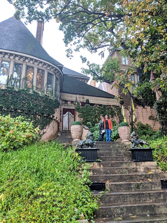 "I think we're not in Kansas anymore, Toto." Visitors ascend the steps, ready to be whisked away into a world of wonder.