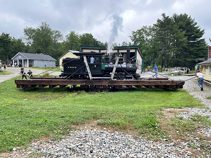 All aboard the nostalgia express! This steam engine is like a time machine on tracks, minus the flux capacitor.