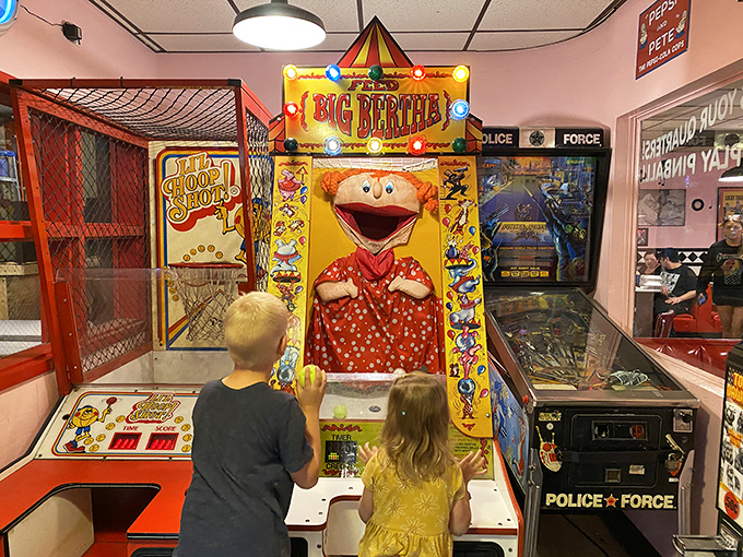 Game on! This arcade corner proves that Little Anthony's isn't just feeding stomachs &ndash; it's feeding the inner child in all of us.