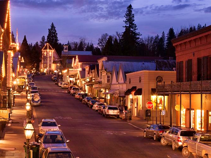 Night falls, but the magic's just beginning. It's like Christmas lights and the Gold Rush had a twinkling love child.