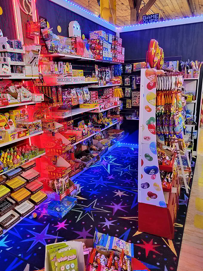 Sweet tooth's paradise or dentist's nightmare? This candy shop is a technicolor dream that would make Willy Wonka green with envy.