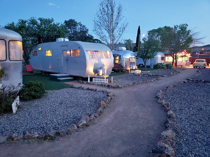 Shiny and chrome, these vintage beauties are the supermodels of the trailer world. Just try not to use them as oversized mirrors when fixing your pompadour!
