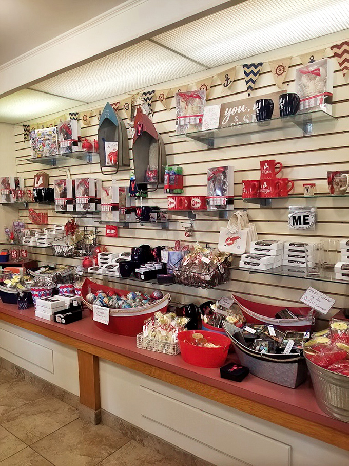 A treasure trove of treats and trinkets. It's like your grandmother's curio cabinet, but with more sugar!