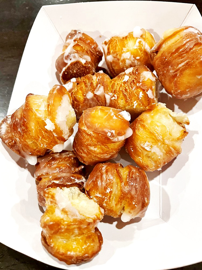 Behold, the elusive cronut holes! Part croissant, part donut, all delicious &ndash; it's the pastry world's most delightful identity crisis.