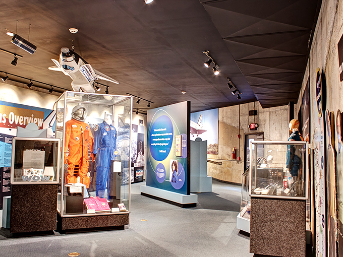 "Step into a time capsule of space exploration, no DeLorean required!" The museum's exhibits transport visitors through the history of space travel, from early rockets to modern missions.