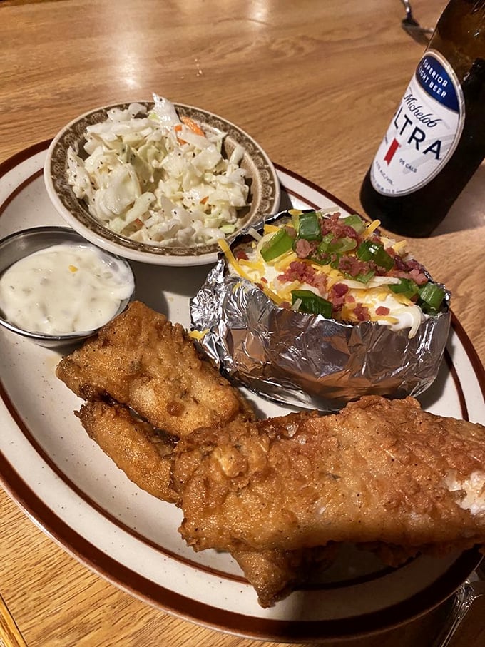 The Friday fish fry: a Wisconsin tradition that's practically a religion. Crispy, golden, and served with all the fixings.