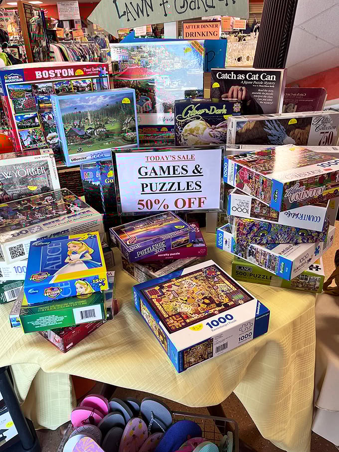 Puzzle over this, game night enthusiasts! With prices slashed in half, you can afford to lose a few pieces without losing your mind.