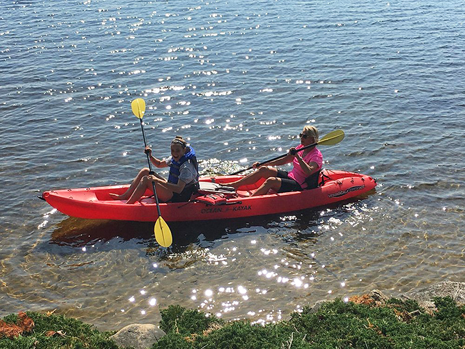 Row, row, row your boat... or just float and daydream. This lake's so inviting, even landlubbers might grow fins.