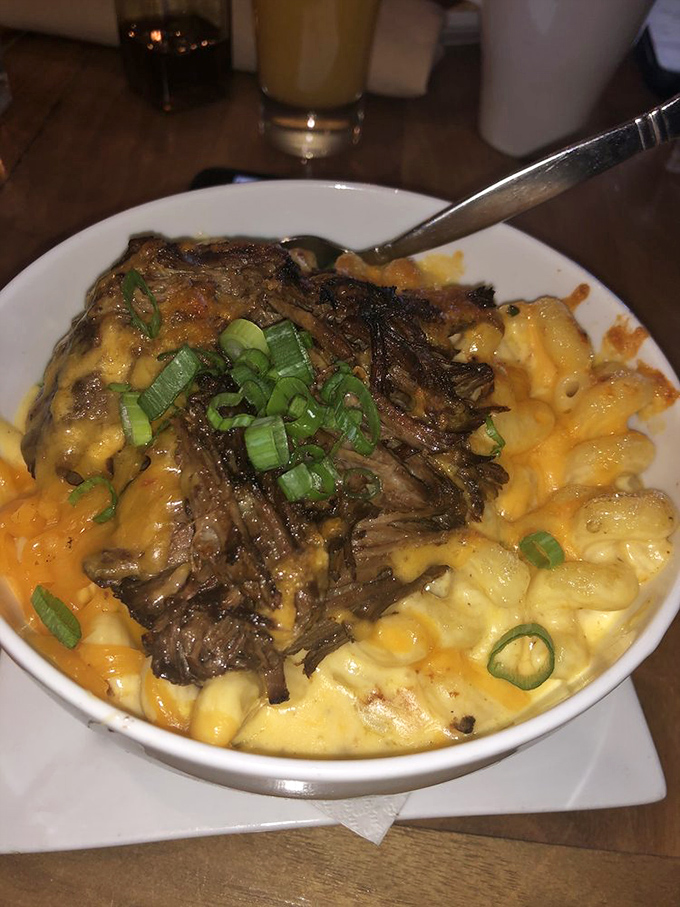 Mac and cheese gets an upgrade! With short ribs on top, this dish is like comfort food went to finishing school.
