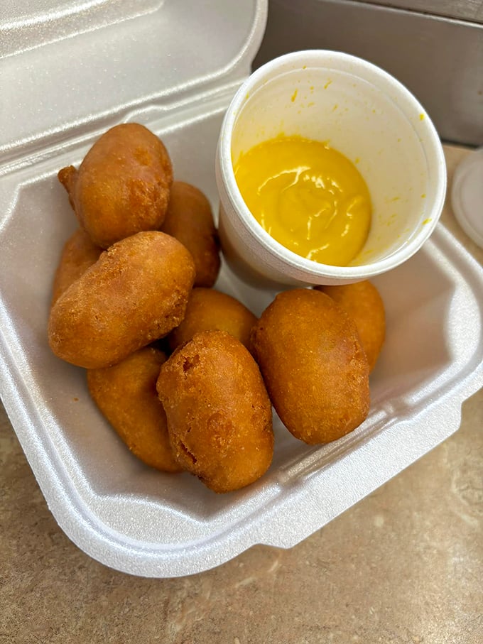 Mini corndogs: All the state fair flavor, none of the guilt. These bite-sized beauties are like a nostalgic trip down memory lane.
