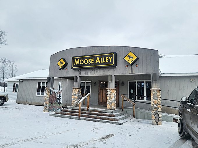 Moose Alley: Where bowling meets wilderness in a quirky mashup that's pure Maine magic.