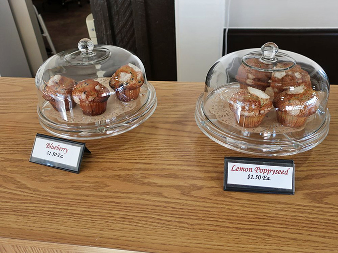 Muffin compares to these beauties! Blueberry or lemon poppyseed? Why choose when you can have both? Go on, treat yourself!