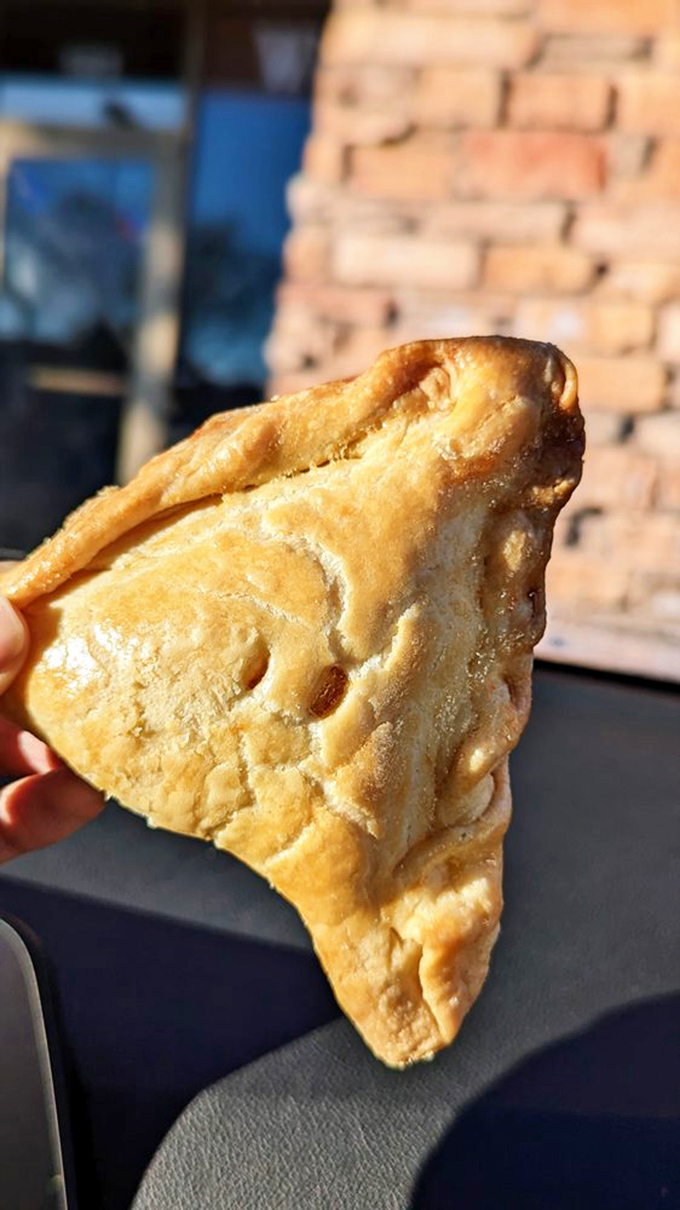 Golden, flaky, and oh-so-tempting! This empanada is the Indiana Jones of pastries - rugged on the outside, but full of treasure within.