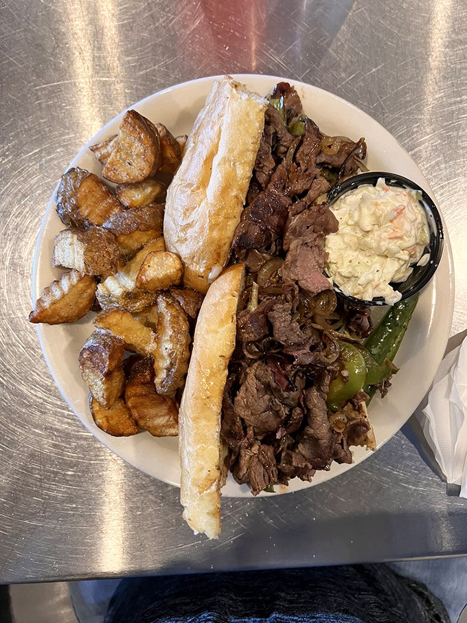 Philly, meet Phoenix! This cheesesteak looks so authentic, you might forget you're in the desert. Just add a cactus, and you've got the best of both worlds.